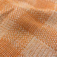China Washed Gingham Woven Stripe Cotton Linen Jacquard Fabric 110gsm for sale