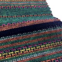 China Washed Gingham Woven Stripe Cotton Linen Jacquard Fabric 110gsm for sale