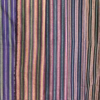 China Stonewashed Stripe Linen Fabric 100gsm for sale