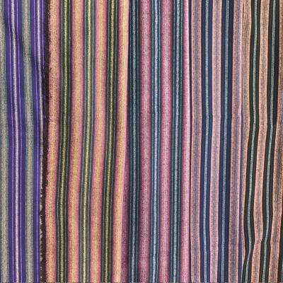 China Stonewashed Stripe Linen Fabric 100gsm for sale