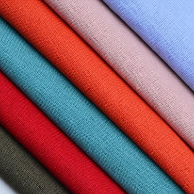 China Solid Color 167gsm-185gsm Ramie Linen Fabric Plain Woven Material for sale