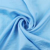 China 59 inch Blue Smooth Taffeta Dyeing Polyester Fabric 138gsm Like Silk Shimmer for sale