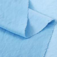 China 59 inch Blue Smooth Taffeta Dyeing Polyester Fabric 138gsm Like Silk Shimmer for sale