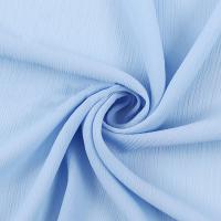 China 142GSM Crepe Yarn Dyed Woven Fabric 100% Polyester Apparel Fabric for sale