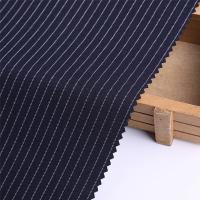 China Business Men'S Suits Woven Stripe TR Suiting Fabric Viscose Polyester for sale