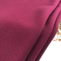 China Italian Woven Dyeing Polyester Fabric 267gsm Double Faced Twill Tr Material for sale