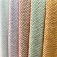 China 830gsm Tartan Chenille Polyester Tweed Wool Fabric Lady Overcoat Material for sale