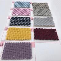 China Chenille Woven Feather Brushed Polyester Wool Coating Fabric 850gsm for sale