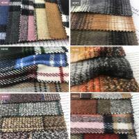 China Multicolor Yarn Dyed 850gsm Check Tweed Wool Fabric Polyester Coating Fabric for sale
