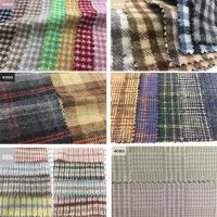 China 400gsm Scottish Plaid Tartan Tweed Fabric Poly Wool Suiting Fabric Abrasion Resistant for sale