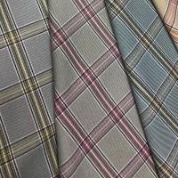 China Stretch Polyester Rayon Yarn Dyed Gingham TR Check Fabrics Twill Plaid for sale