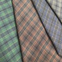 China Stretch Polyester Rayon Yarn Dyed Gingham TR Check Fabrics Twill Plaid for sale