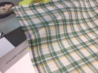 China 150cm Thin Lattice Gingham Check Fabric 60s 40s Cotton Fabric For Shirt for sale