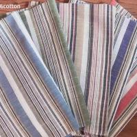 China Breathable 140gsm Yarn Dyed Stripe Knit Fabric Woven Cotton Shirt Fabric for sale