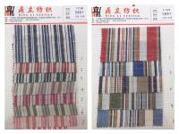 China Breathable 140gsm Yarn Dyed Stripe Knit Fabric Woven Cotton Shirt Fabric for sale