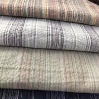 China Stonewashed 80gsm-150gsm Check And Stripe Fabrics Yarn Dyed Linen For Clothing for sale