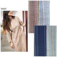 China Stonewashed 80gsm-150gsm Check And Stripe Fabrics Yarn Dyed Linen For Clothing for sale
