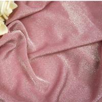 China Bright Pink Shiny Stretch Sequin Knit Fabric 40gsm Lurex Metallic Fabric for sale