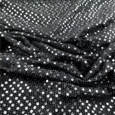 China 148cm 145gsm Polyester Lurex Spandex Glitter Metallic Fabric For Garment for sale