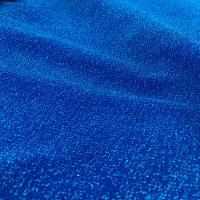 China 150cm Blue Plain Glitter Metallic Jersey Fabric 110gsm Polyester Lurex Fabric for sale