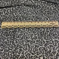 China 110-150gsm Black Tulle Polyester Metallic Sequin Fabric for Garment for sale