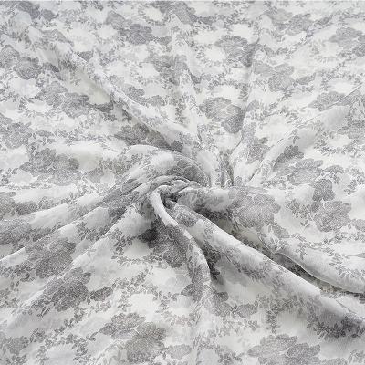 China Digital Printed 44 inch Silk Georgette Chiffon Fabric Crepe De Chine Material for sale