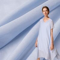 China Charmeuse Shimmer Tulle Chiffon Cotton Silk Blend Fabric Plain for sale