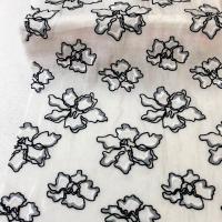 China Natural 100% Mulberry Embroidered Silk Chiffon Fabrics 80-150gsm Handmade for sale