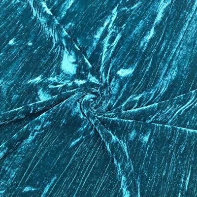 China OEM Luxury Crepe Flock Polyester Plush Velvet Velour Fabric 58 inch width for sale