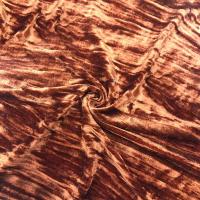 China OEM Luxury Crepe Flock Polyester Plush Velvet Velour Fabric 58 inch width for sale