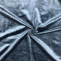 China OEM Luxury Crepe Flock Polyester Plush Velvet Velour Fabric 58 inch width for sale