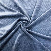 China 240gsm Sparkling Plush Spandex Velvet Velour Fabric Stripe Jacquard Bronzing for sale
