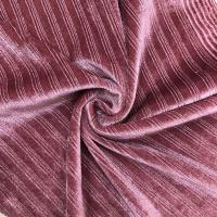 China Korea Pleated Corduroy Spandex Velvet Velour Fabric Knitted 230-300gsm for sale