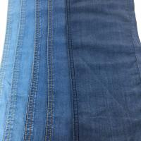 China Sustainable 100% Lycra 5.8/5.4oz Denim Jeans Fabric Plain Dyed for sale