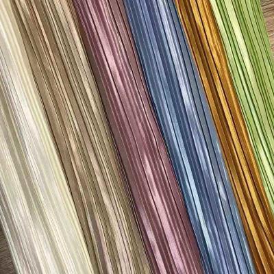 China Miyake Satin Striped Crepe Woven Fabric 55 Inch for sale