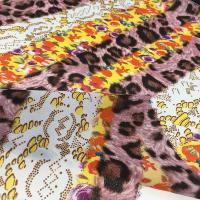 China Woven Color Polyester Chiffon Printed Fabric Leopard For Dress for sale
