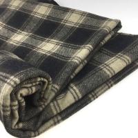 China Tartan Check Woolen Plaid Tweed Wool Fabric Sustainable 600gsm for sale