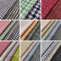 China Polyester Shiner Knitting Houndstooth Suit Tweed Wool Fabric Stock for sale