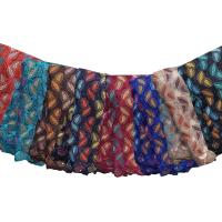 China African Hollow Lace Coloured Embroidered Fabric Switzerland Leaf for sale