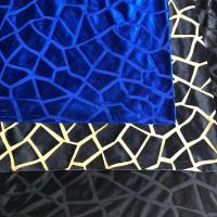 China Animal Flower Pattern Polyester Silk Burnt Out Velvet Velour Fabric for sale