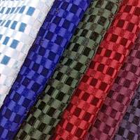 China Metal Glitter Check Knitted Velour Viscose Jacquard Burnt Out Velvet Fabric for sale