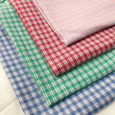 China Check Shirt Yarn Dyed Plaid Cotton Fabric Brushed Tartan Woven for sale