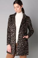 China Red Green Zebra Leopard Tweed Wool Fabric Knitted 150CM Width for sale