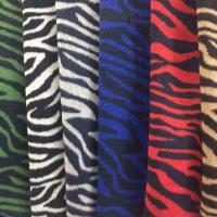China Red Green Zebra Leopard Tweed Wool Fabric Knitted 150CM Width for sale