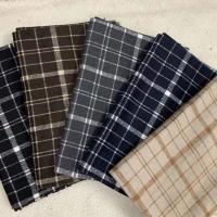 China Tartan Check Polyester Wool Materials Fabric Houndstooth Retro Plaid for sale