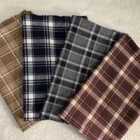 China Tartan Check Polyester Wool Materials Fabric Houndstooth Retro Plaid for sale