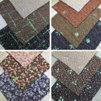 China Floral Chiffon Embroidered Print Sequin Fabric Polyester Glitter for sale