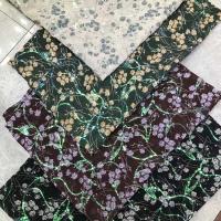 China Floral Chiffon Embroidered Print Sequin Fabric Polyester Glitter for sale