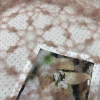 China 180gsm Tulle Net Fabric Fancy Mesh Dot Print Lace Fabric For Dress for sale