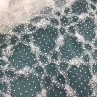 China 180gsm Tulle Net Fabric Fancy Mesh Dot Print Lace Fabric For Dress for sale
